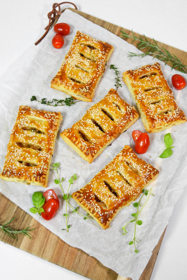 Blatterteig Mit Gemuse Und Mozzarella